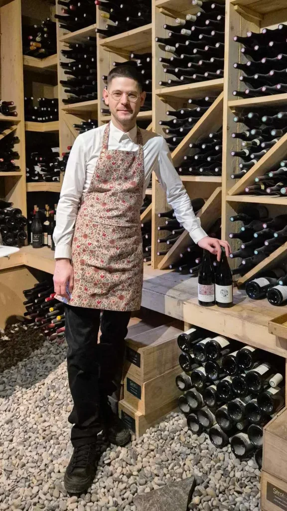 Quentin Giraud, sommelier au restaurant étoilé La Bòria - Ardèche Guide